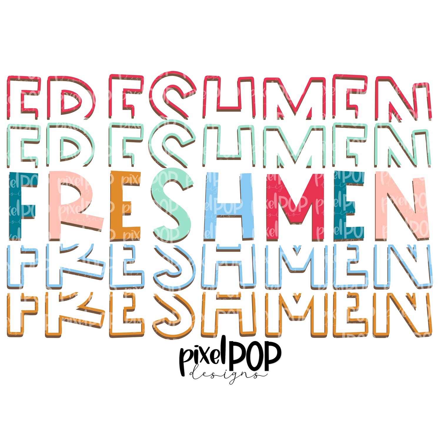 Freshmen Five Times Bold PNG | Class of | Freshmen | High School ...