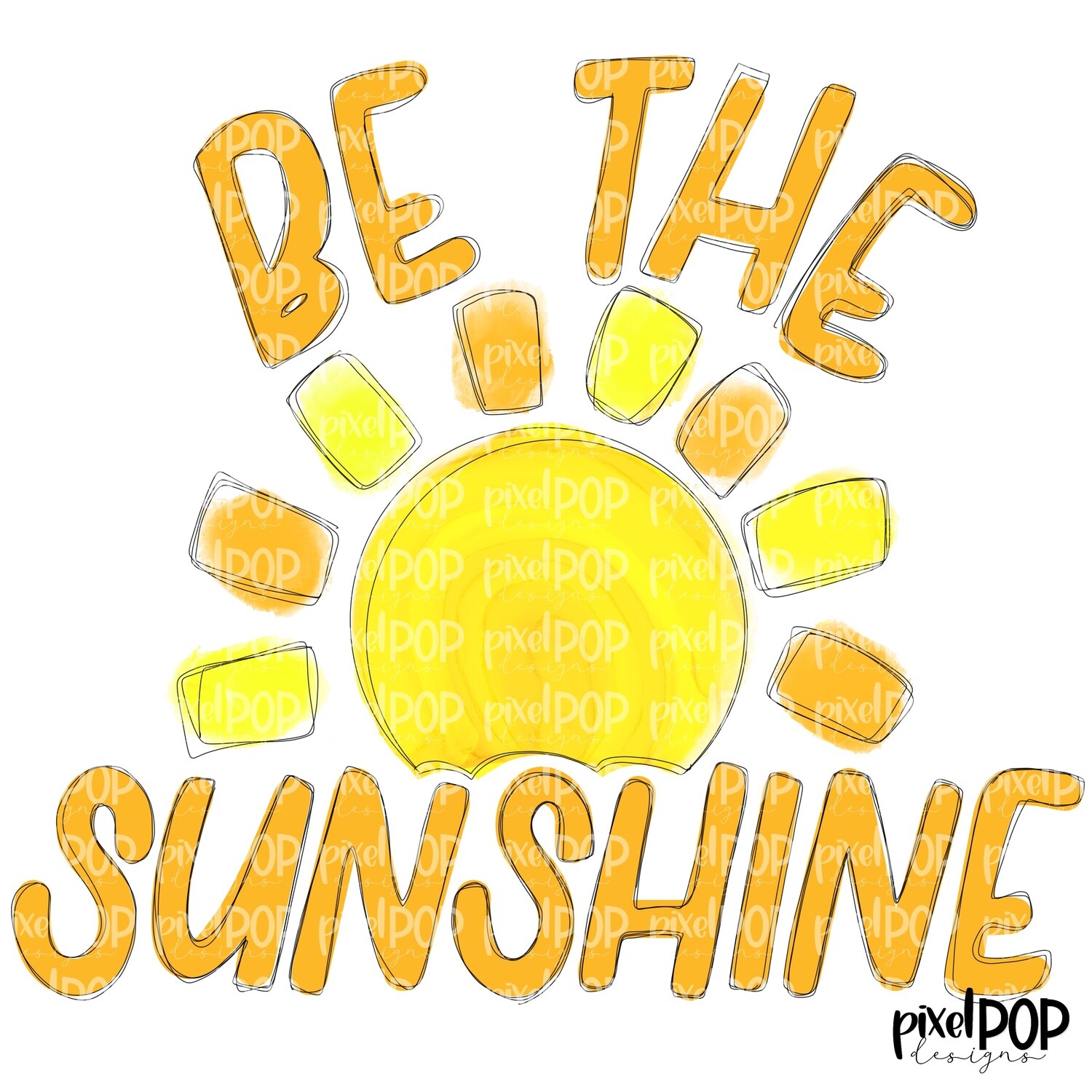 Be the Sunshine PNG | Sun Art | Sunshine | Sun Sublimation Hand Drawn ...