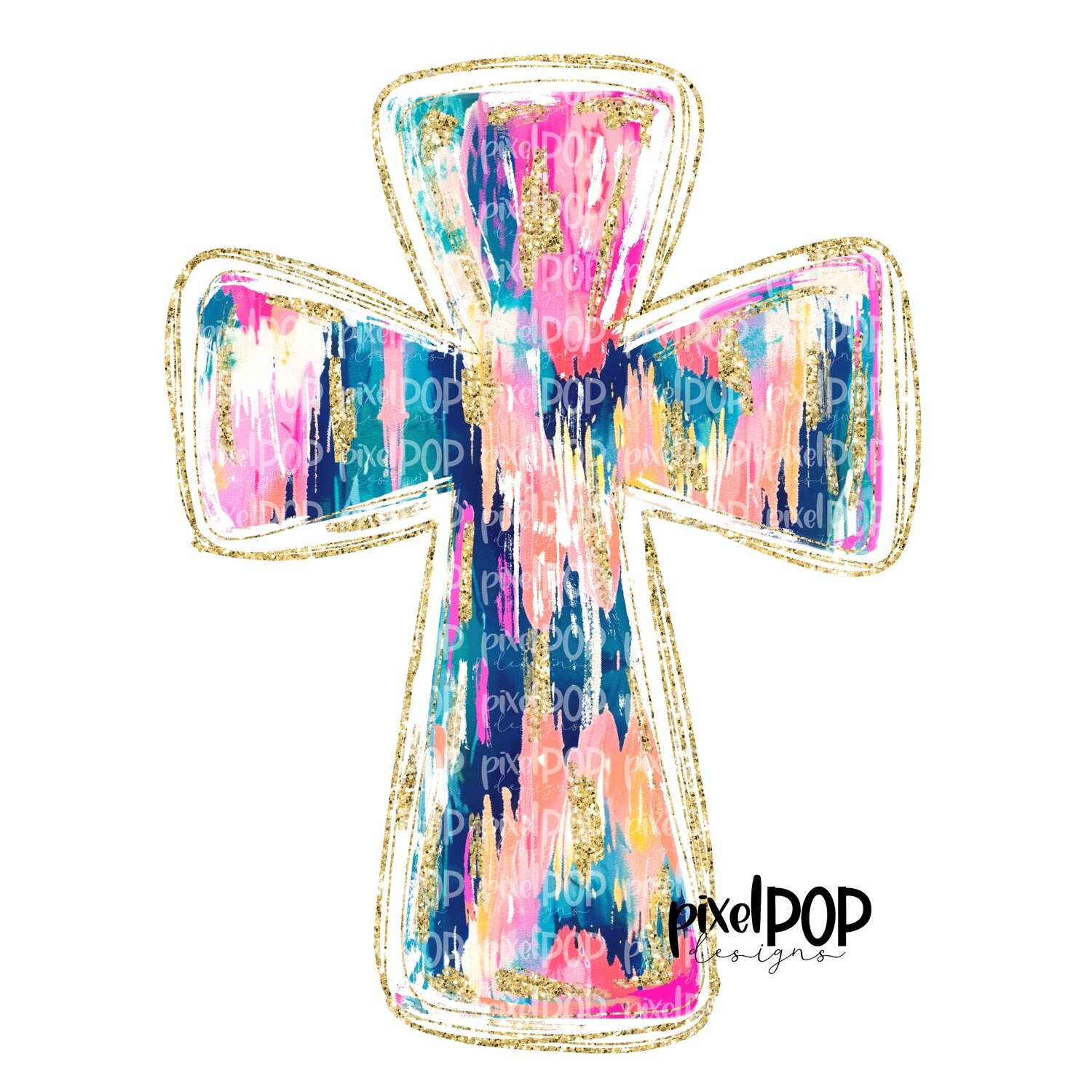 Ikat Cross PNG Religious Christian | Easter Transfer Design PNG ...