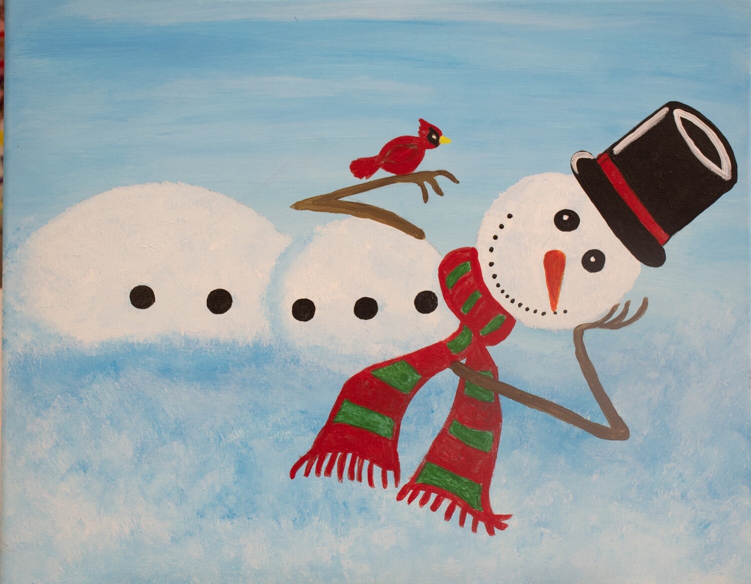 SNOWMAN ON A BEACH PAINT & SIP KIT | Store - Art Fun Studio