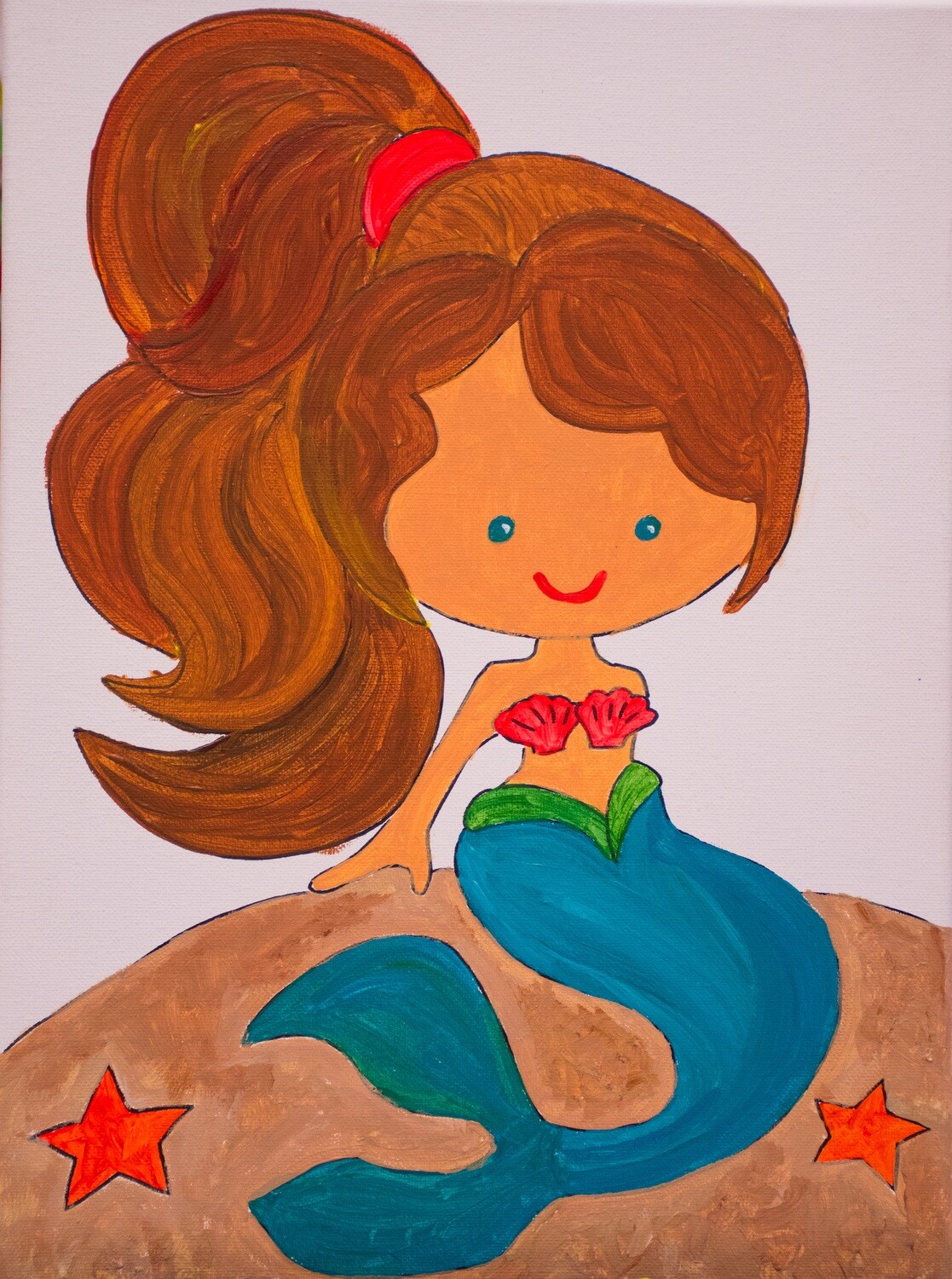 LITTLE MERMAID PAINT KIT | Take Home Kit - Art Fun Studio