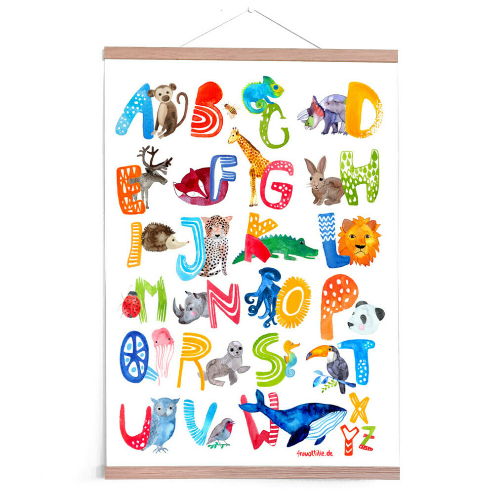 ABC-POSTER - TIERE von FRAU OTTILIE