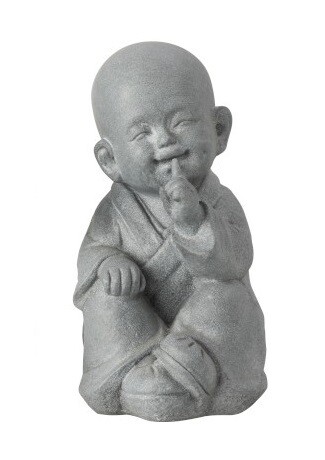 Enfant Moine de la sagesse "je ne dis rien... 15 cm