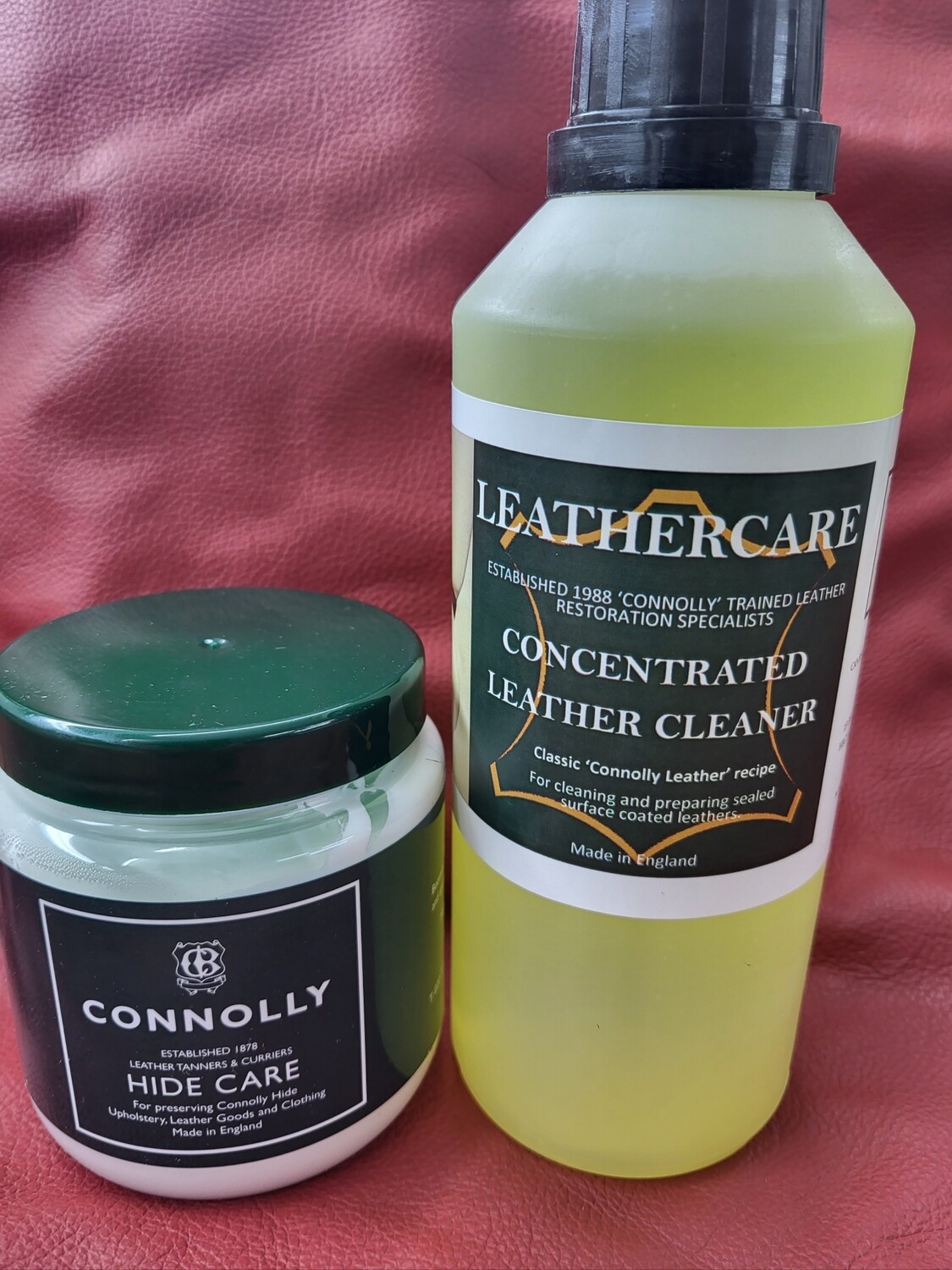 Connolly Hide Care (284ml) & Concentrated Cleaner (500ml)