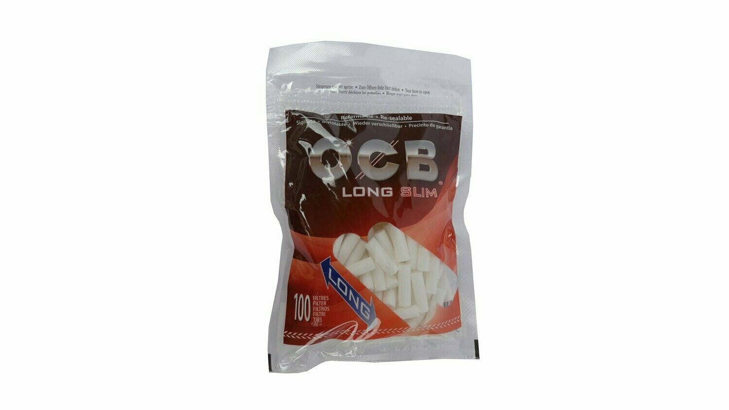 OCB Long Slim Filter, 100 Stk.