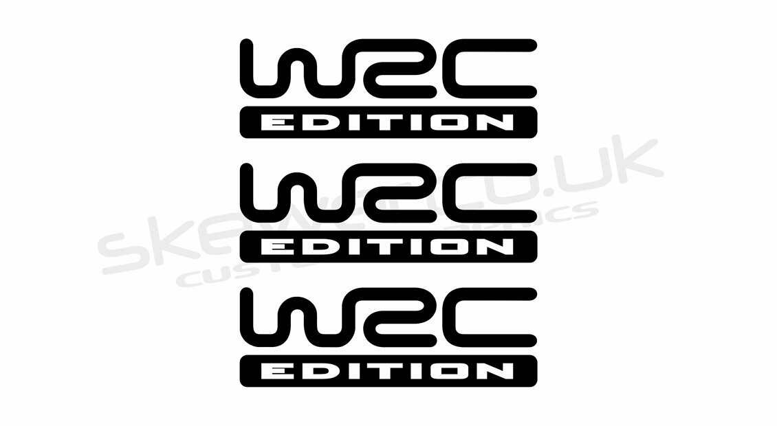 WRC Edition decals