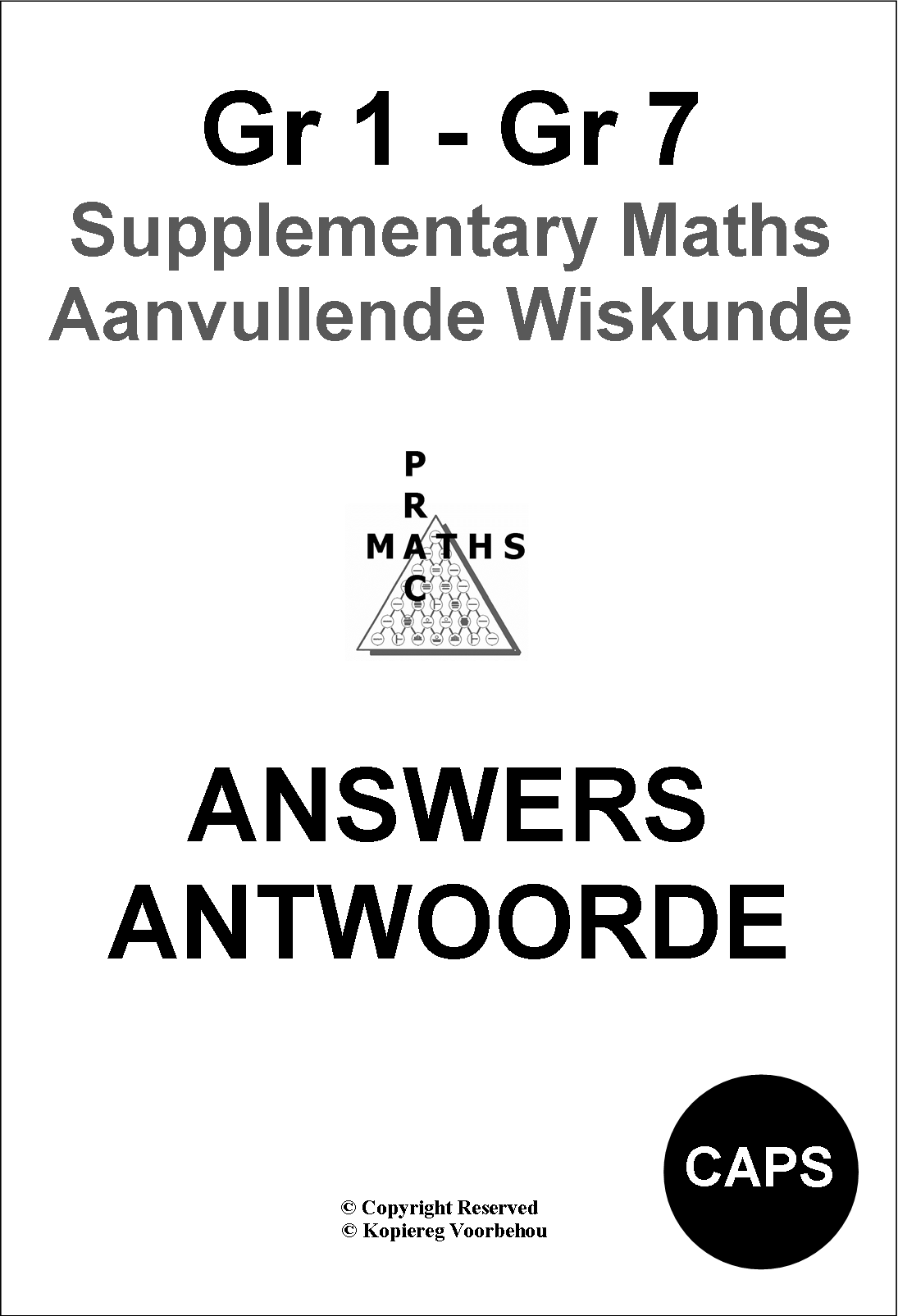 Supplementary Maths Answers (Gr 1 - 7)