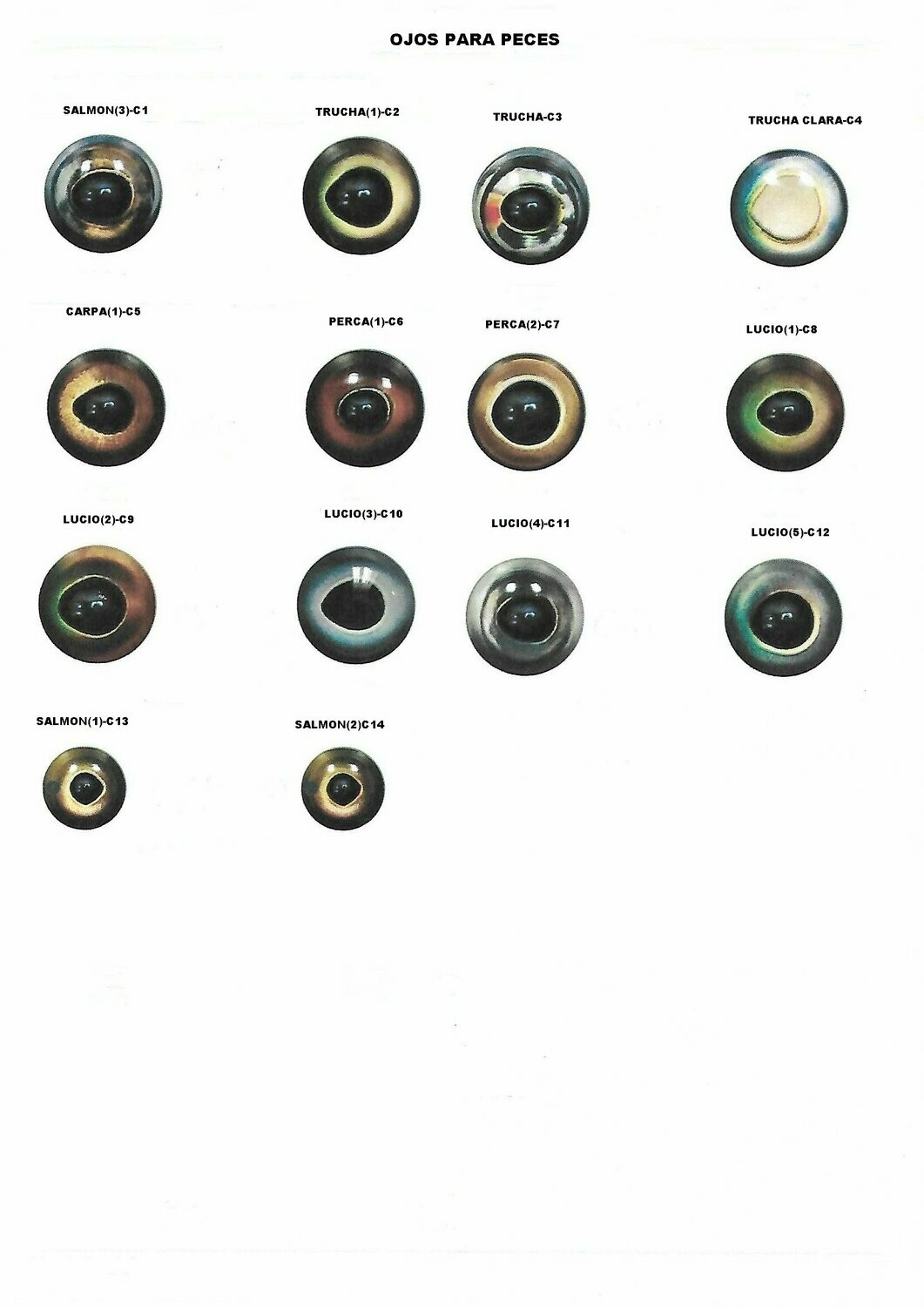 VENTA DE OJOS DE PECES