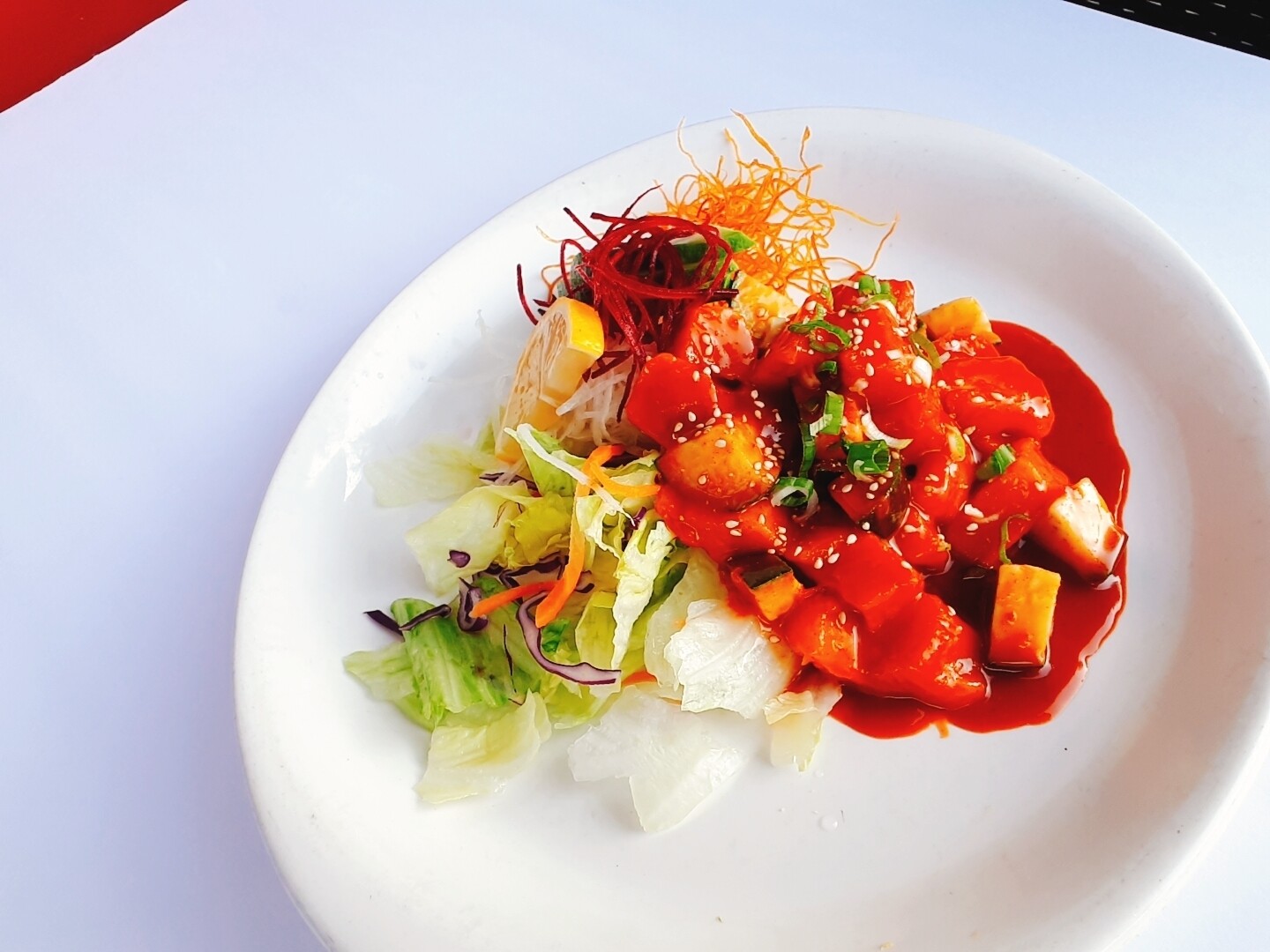 Spicy tuna/salmon Sashimi