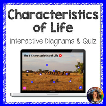 Characteristics of Life Interactive Diagram - Store - Science Lessons ...
