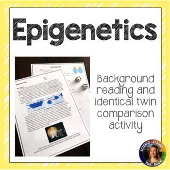 Epigenetics- Comparing Identical Twins - Store - Science Lessons That Rock