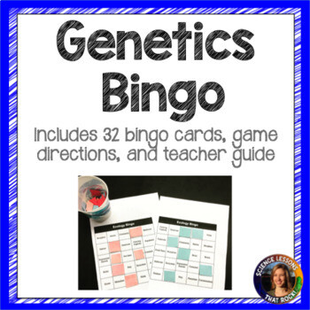 Genetics Bingo Vocabulary Review Game - Store - Science Lessons That Rock