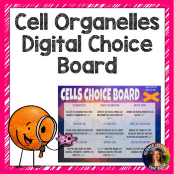 Cell Organelles and Processes Digital Choice Board - Store - Science ...
