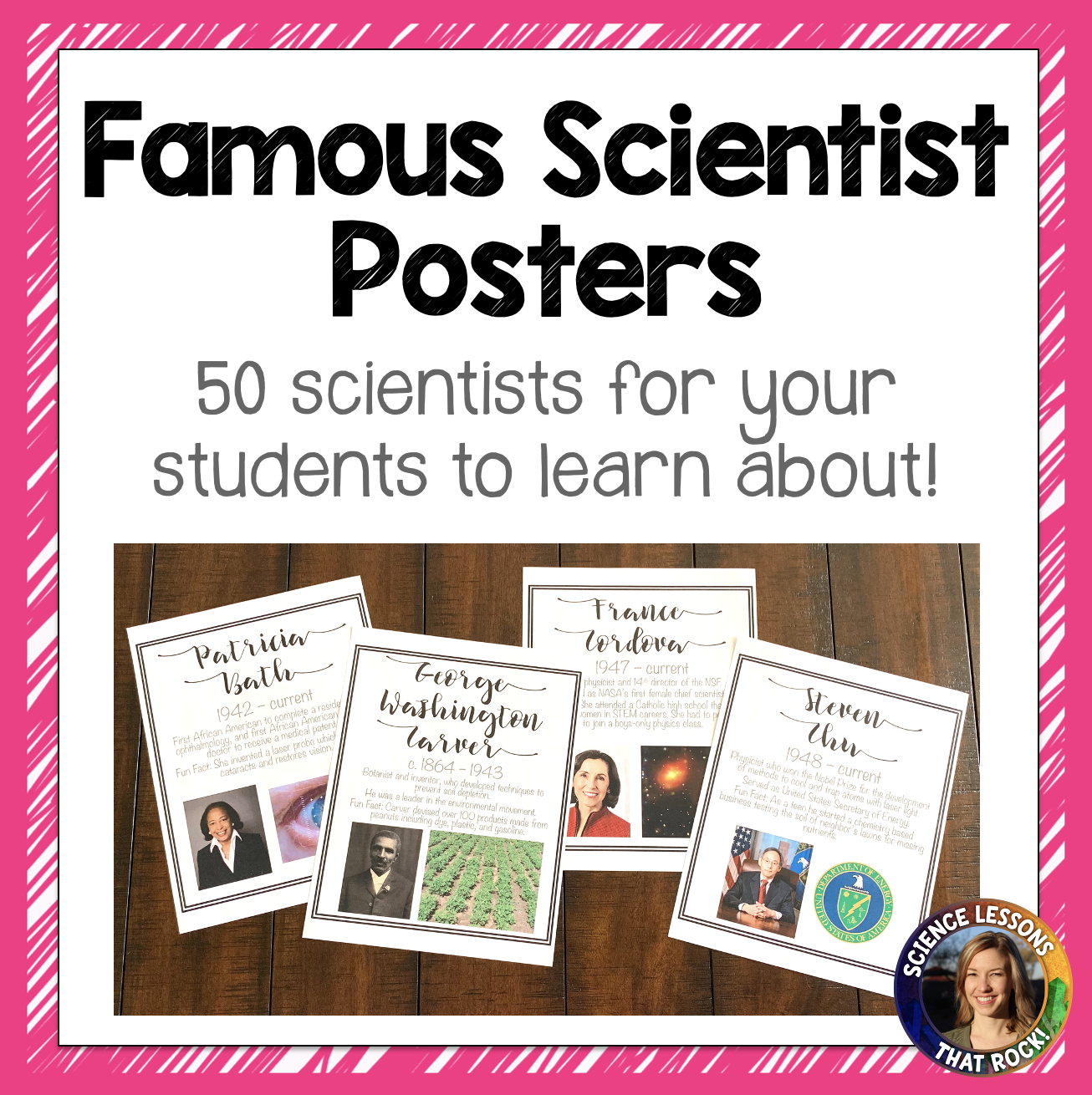 Famous Scientist Posters - Store - Science Lessons That Rock