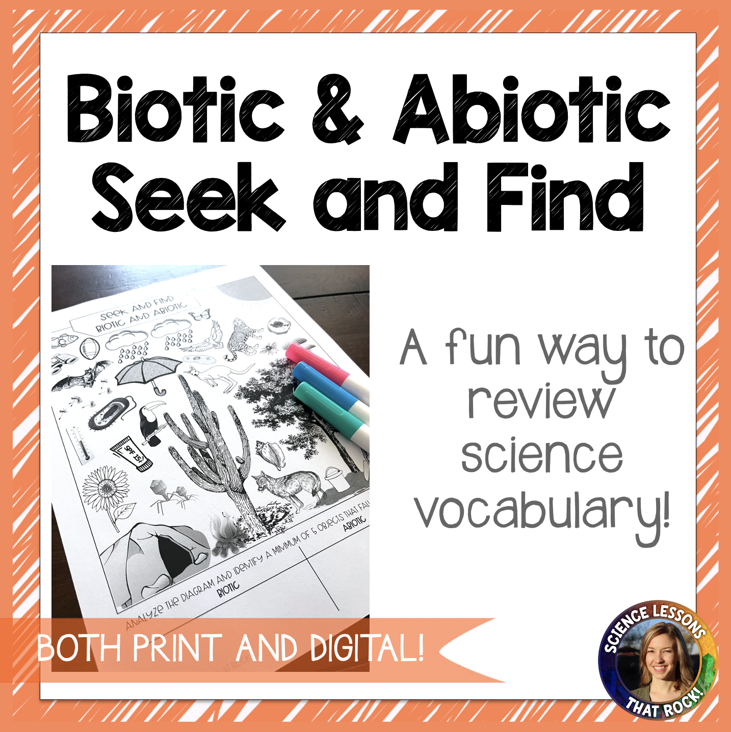 Biotic and Abiotic Factors Seek and Find - Store - Science Lessons That ...