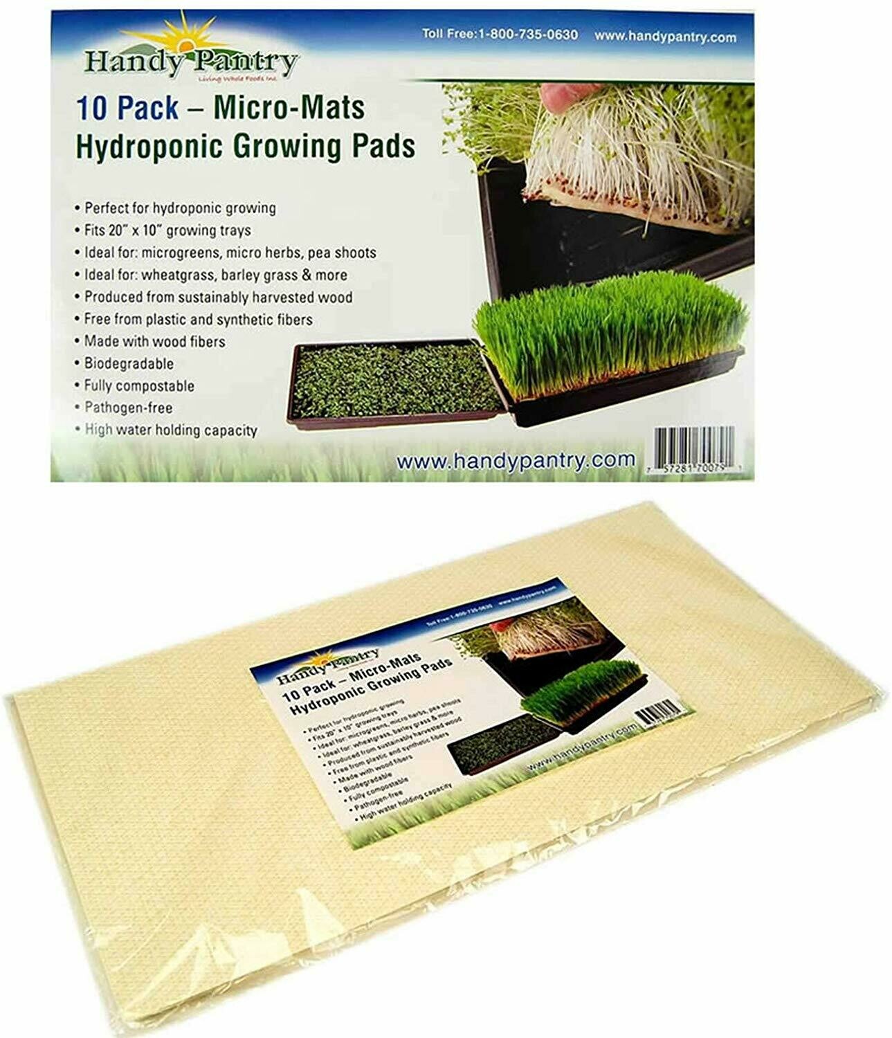 Handy Pantry Hydroponic Growing Pad Capillary Micro-Mat 10x20 inch