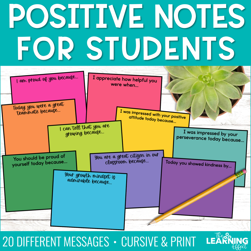 Positive Notes For Students Positive Notes For Students