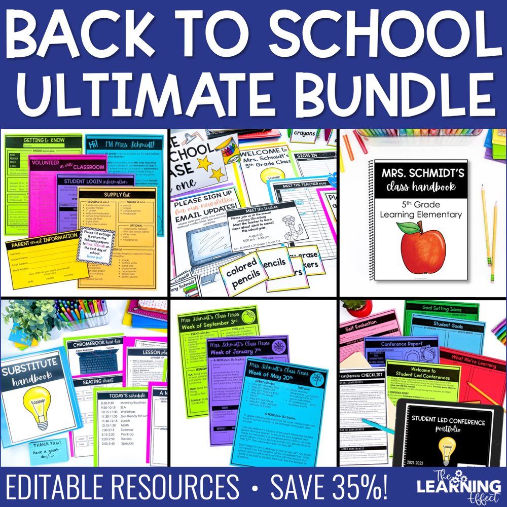 Back to School Forms, Printables, Templates BUNDLE