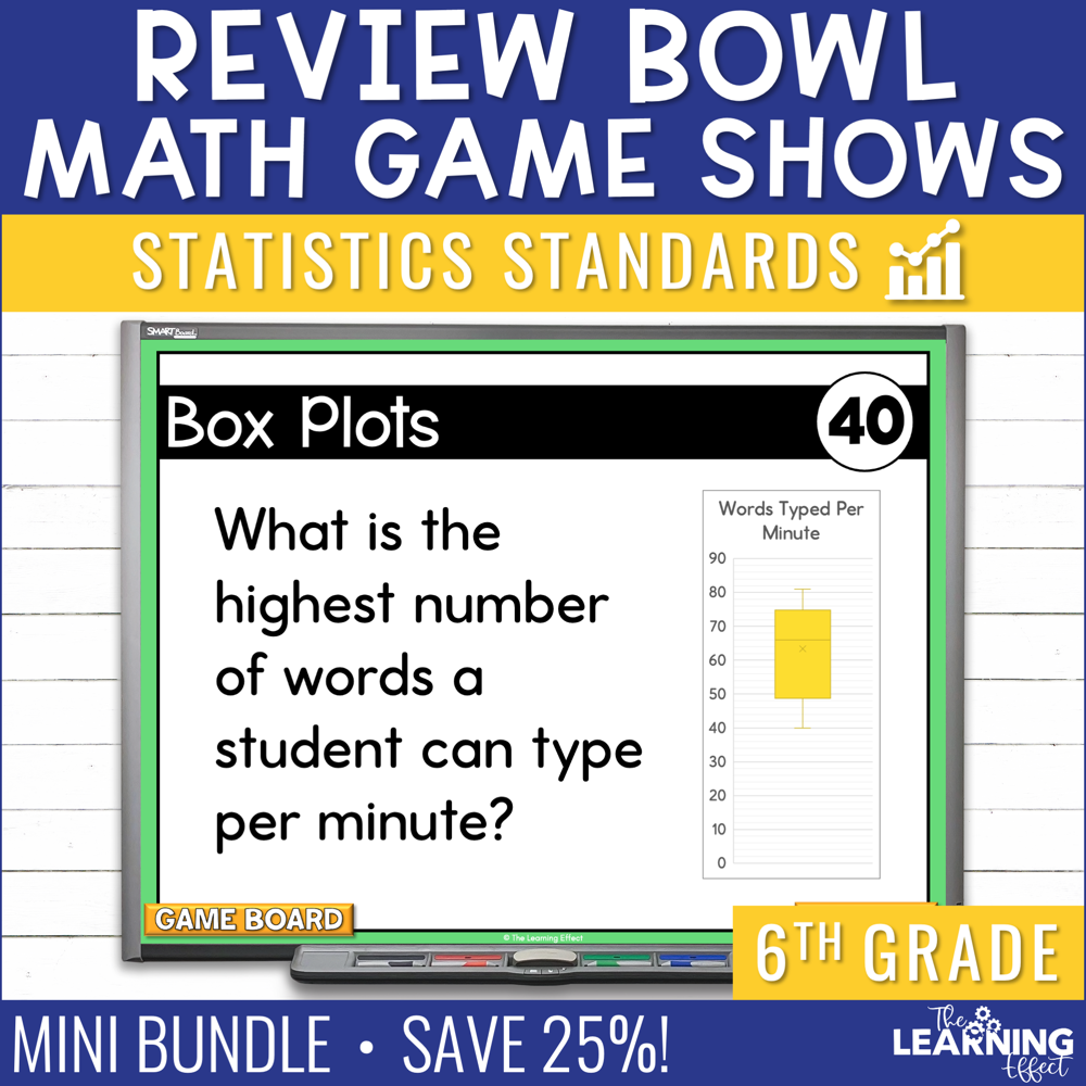 6th Grade Math Statistics Game Shows | Test Prep