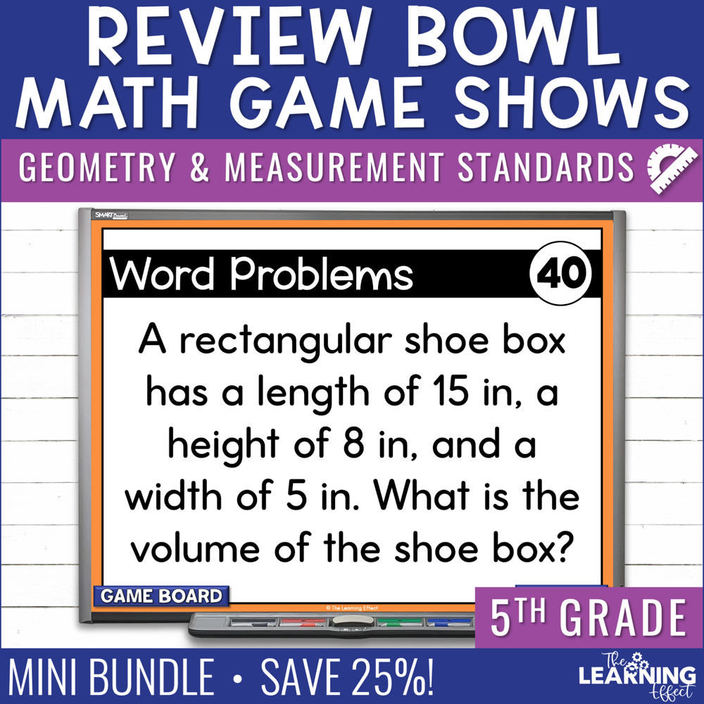 5th Grade Math Geometry and Measurement Game Shows