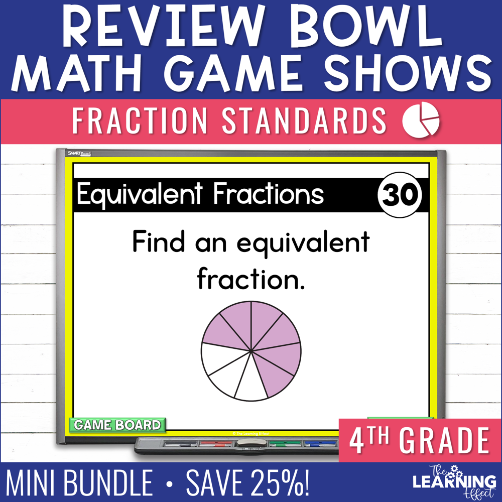 4th Grade Math Fraction Game Shows | Test Prep