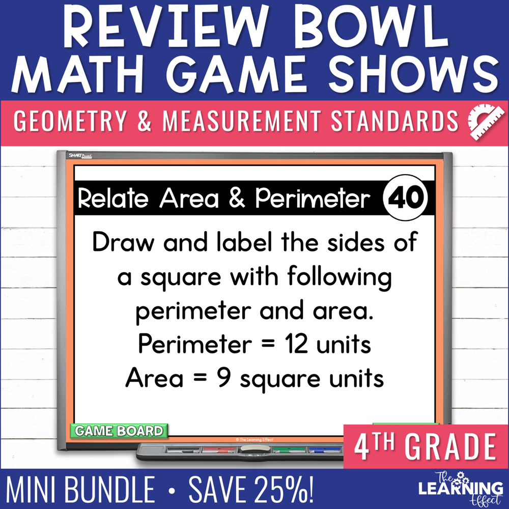 4th Grade Math Geometry and Measurement Game Shows