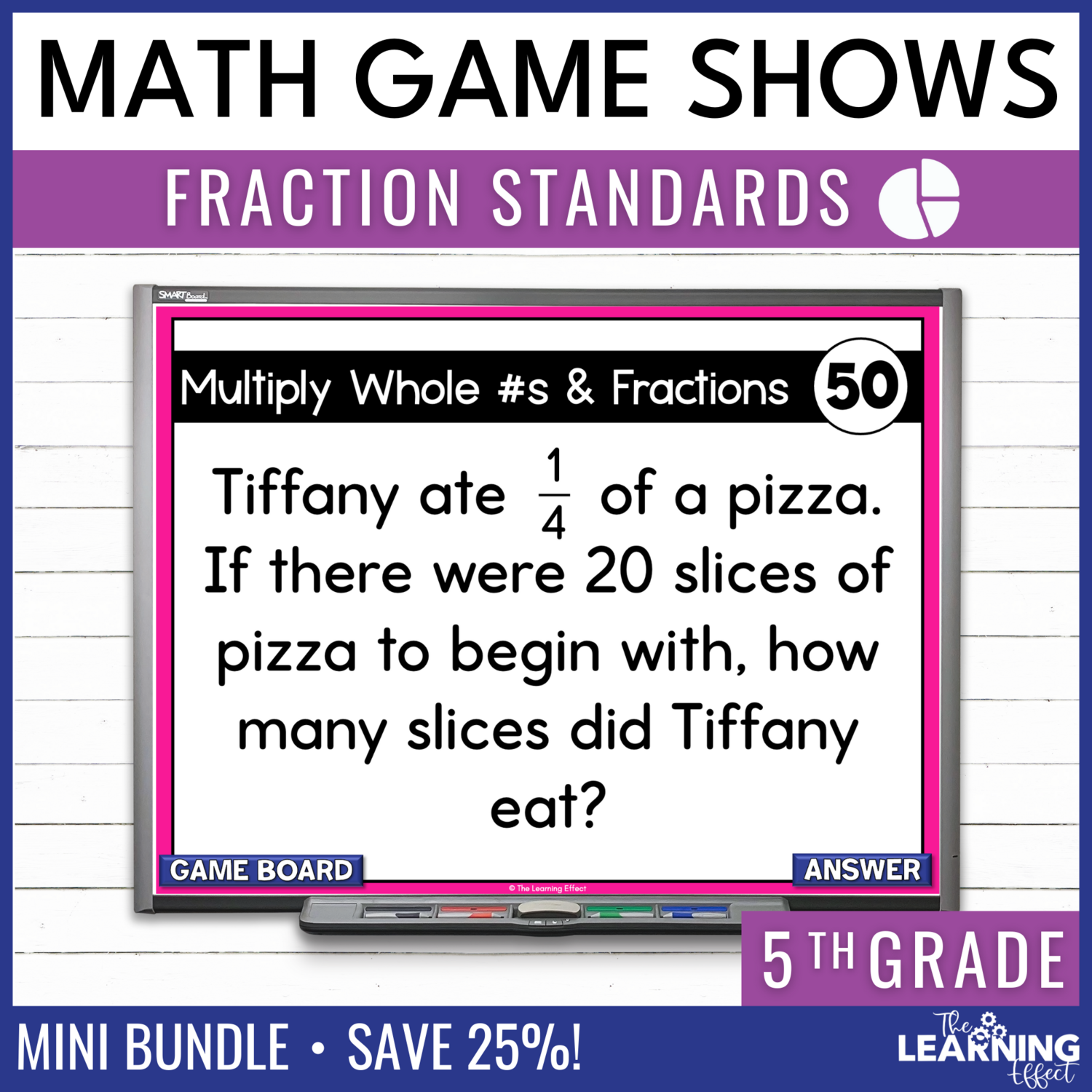 5th Grade Math Fraction Game Shows | Test Prep
