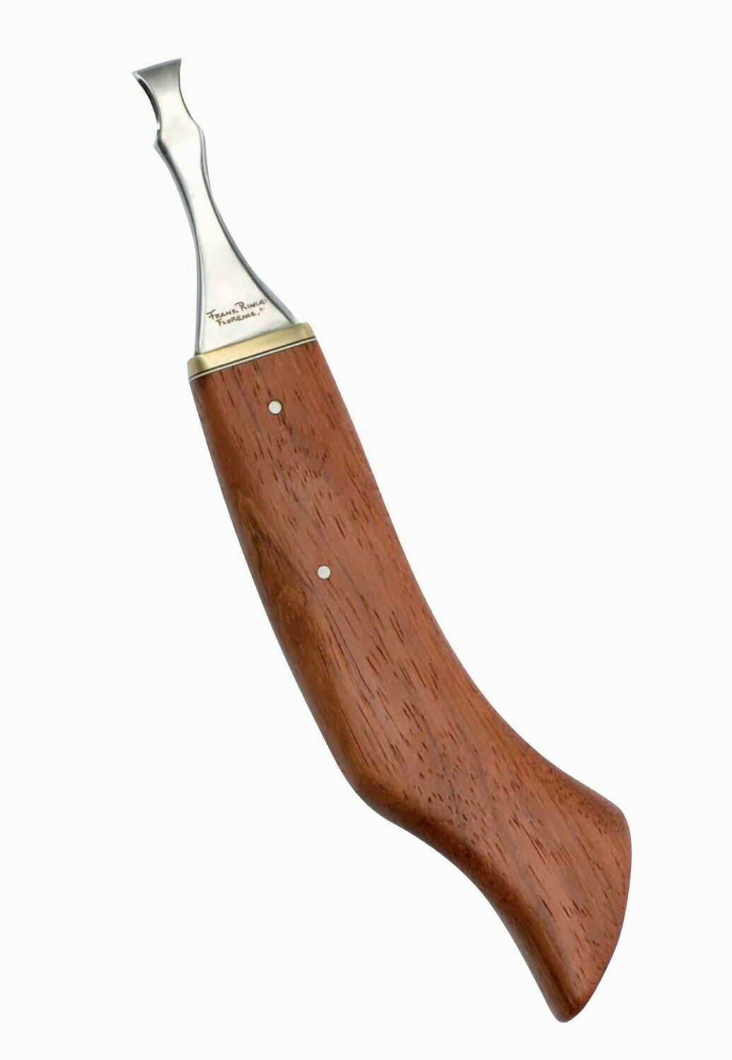 Ringel Abscess Loop Knife - Wood / Elk Handle