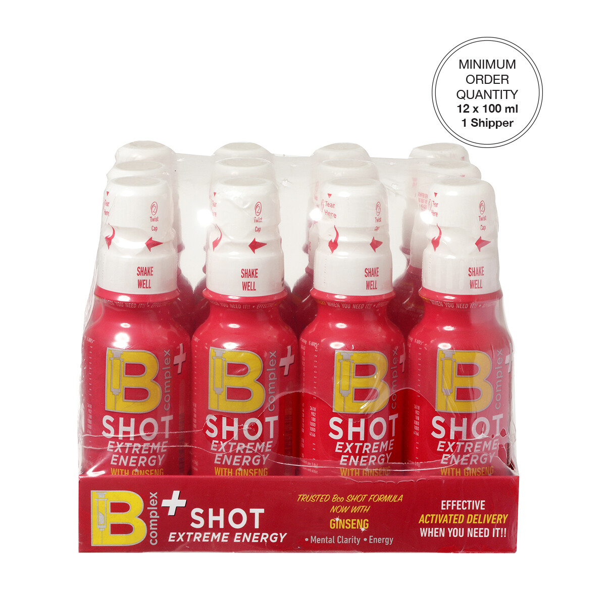Bco SHOT Extreme Energy with Ginseng [Min. order 1 Shipper]