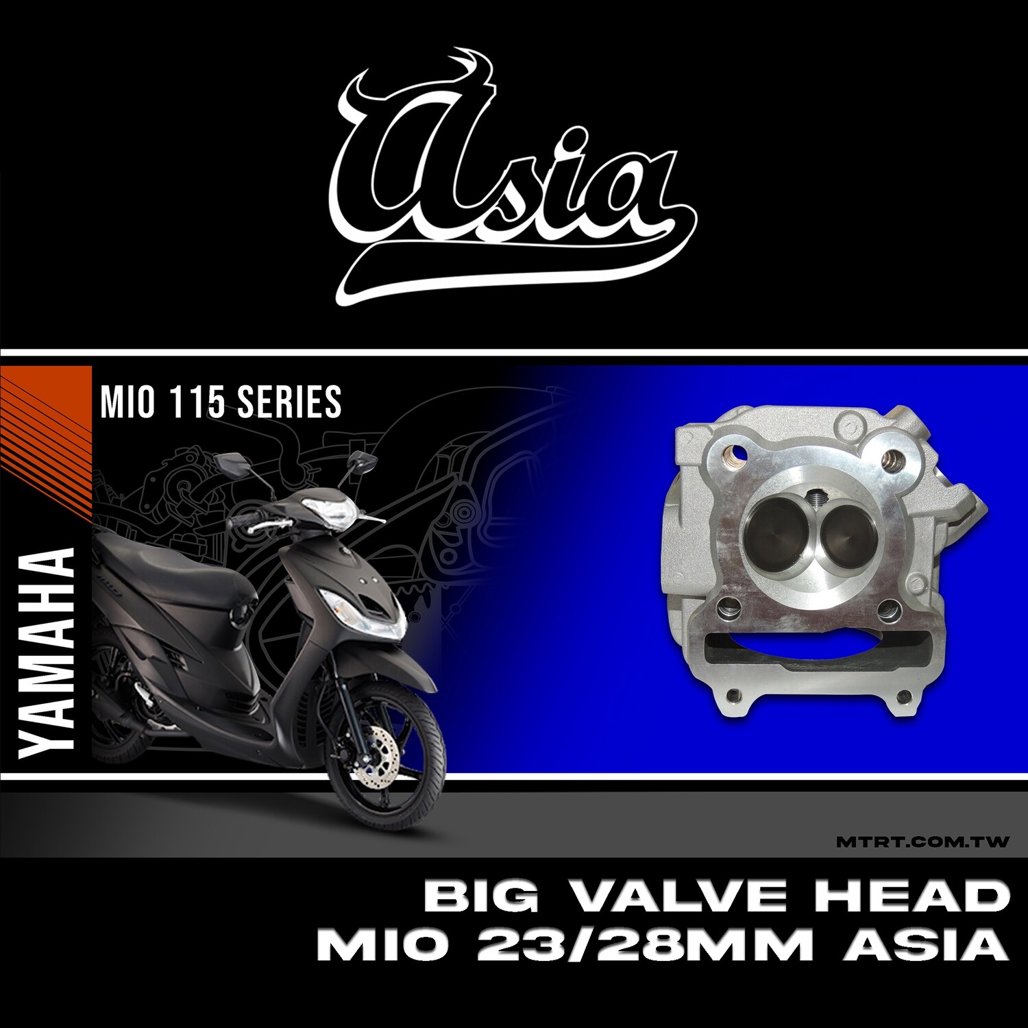 BIG VALVE HEAD MIO 23/28MM ASIA