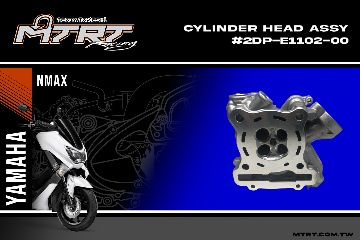CYLINDER HEAD ASSY (2DP1) NMAX155 YAMAHA #2DP-E1102-00