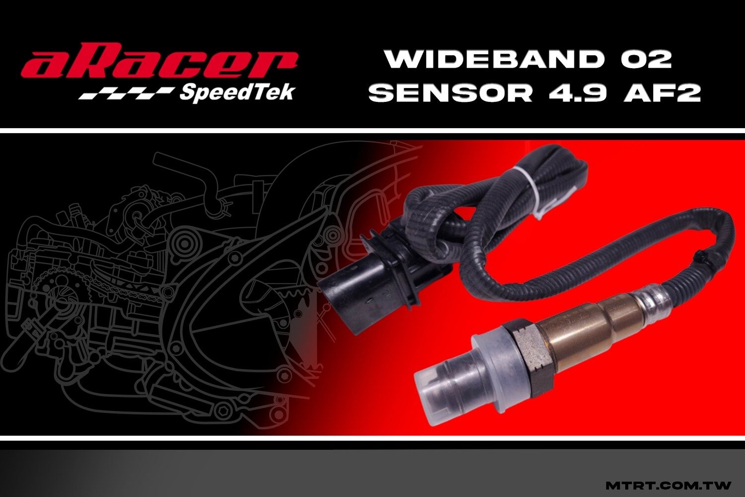 ARACER SPEEDTEKWIDEBAND O2 SENSOR FOR AF2 4.9