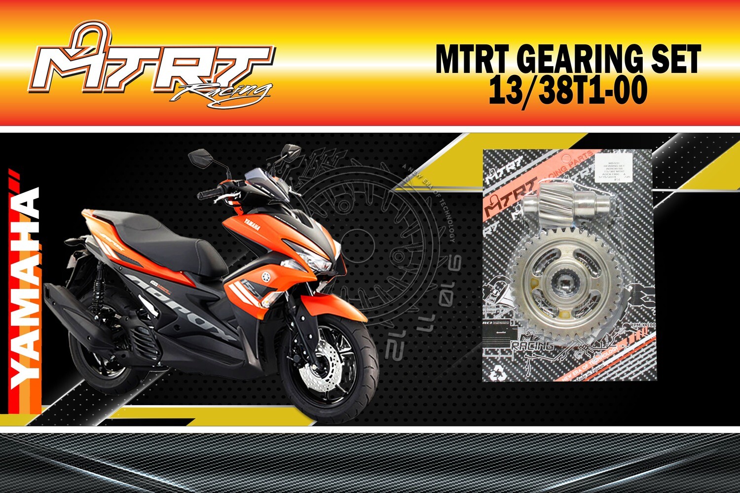 MTRT GEARING SET AEROX 13/38t