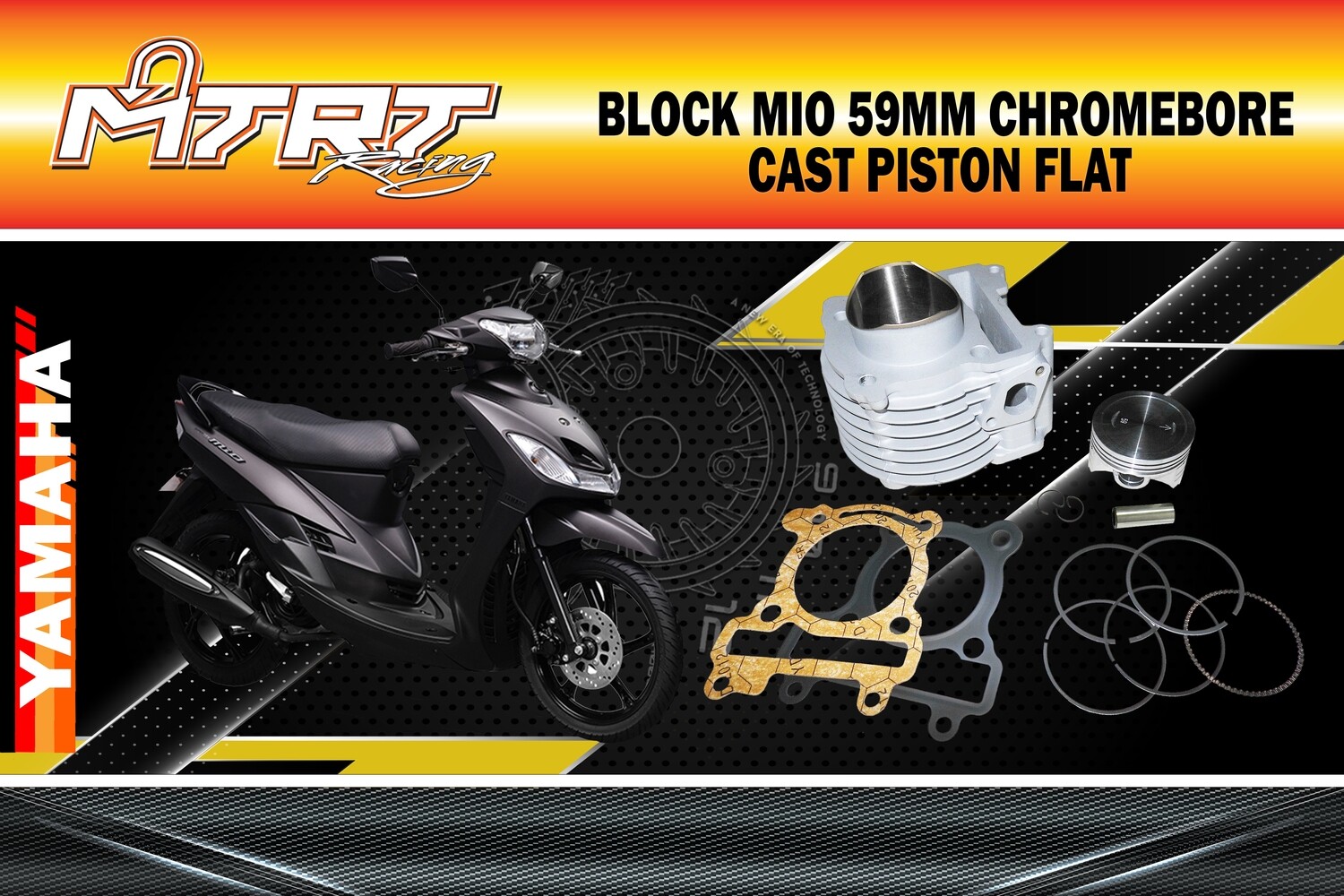 BLOCK MIO 59mm Chromebore FLAT MTRT
