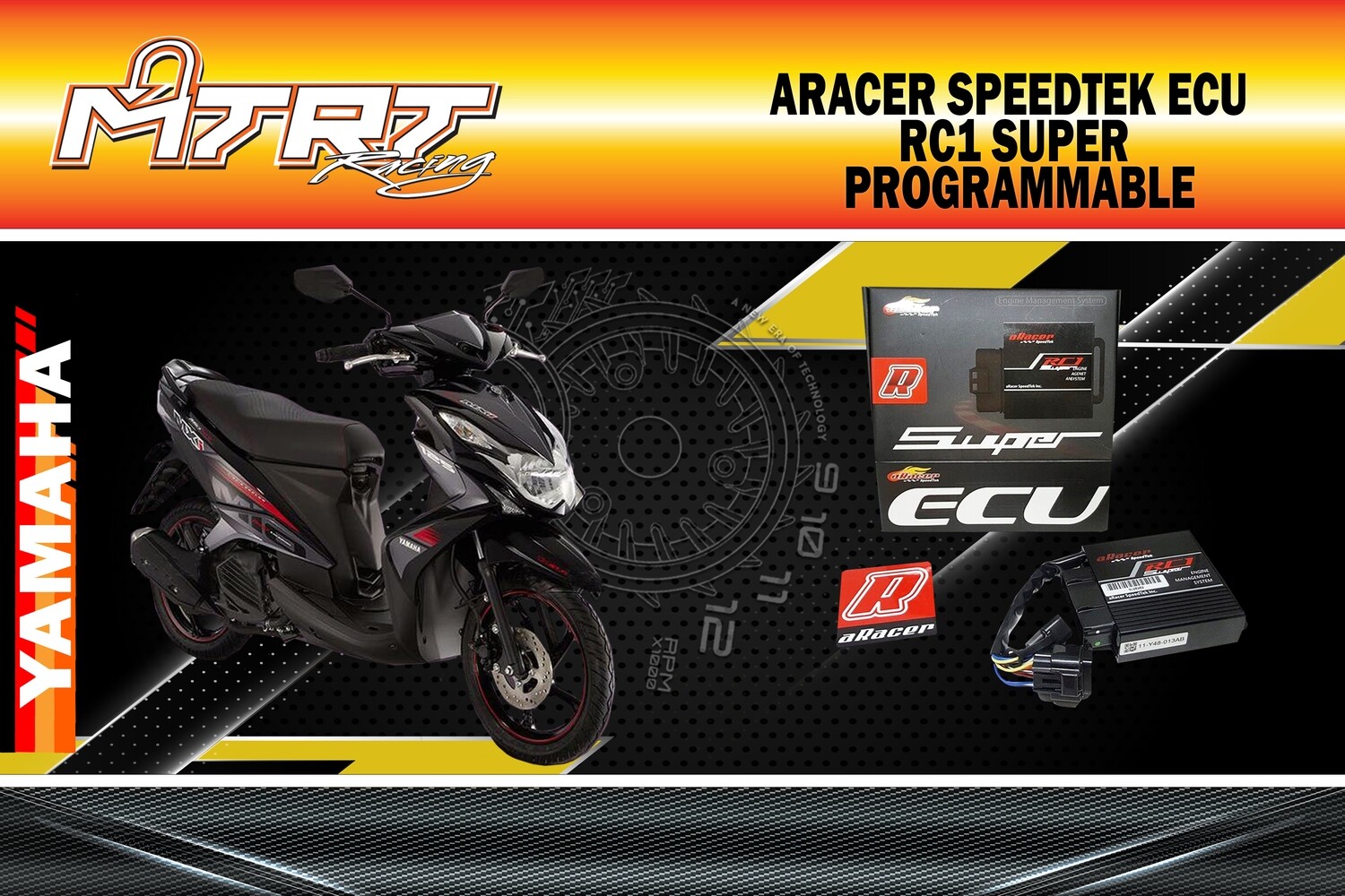 ARACER SPEEDTEK ECU RC1 SUPER PROGRAMMABLE (MXi125)