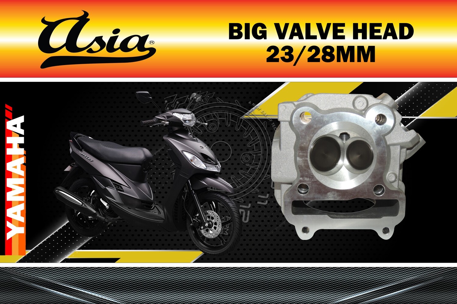 BIG VALVE HEAD MIO 23/28MM ASIA