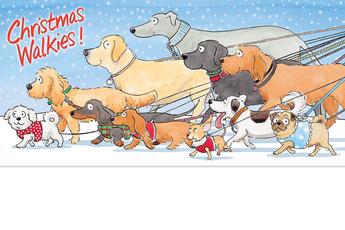 Christmas Walkies Christmas Card