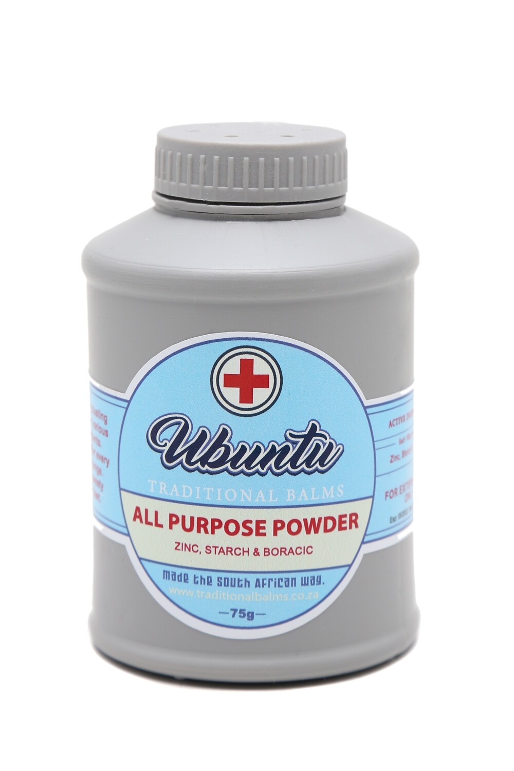 Ubuntu's All Purpose Powder-Zinc Starch Boracic Powder 75g