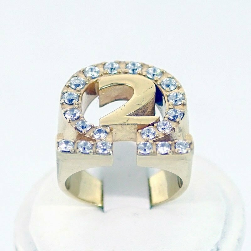OMEGA SYMBOL RING - 14K Gold