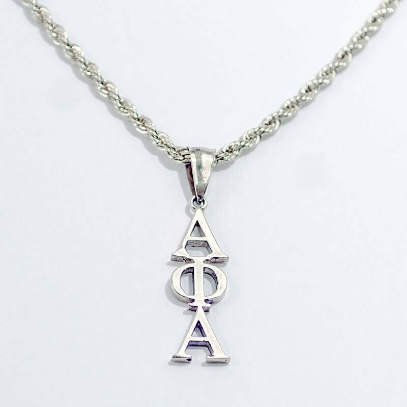 ALPHA PHI ALPHA MEDIUM OPEN PENDANT - 14K Gold