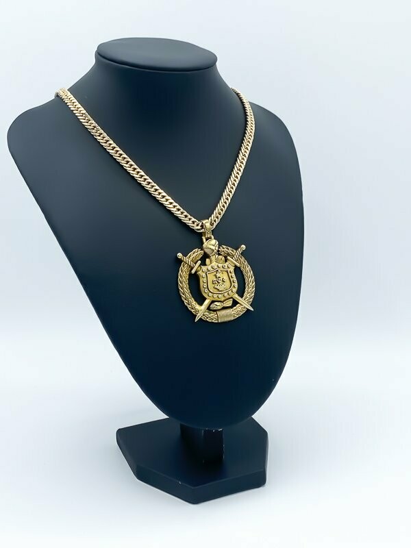 OMEGA LARGE SHIELD - Gold Plated