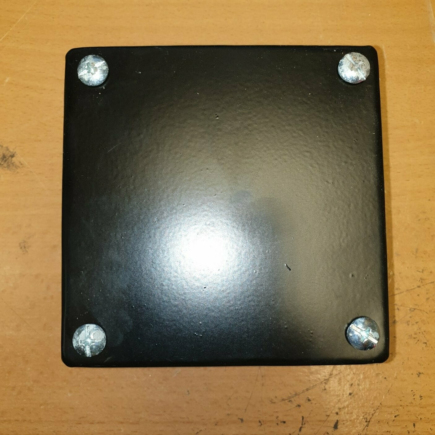 British General Black Metal Adaptable Box 100x100x50 single box