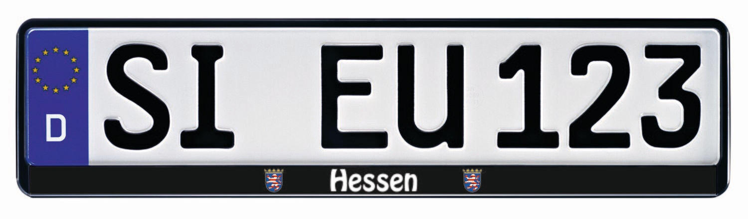 Kennzeichenhalter ERUSTAR "Hessen" | Onlineshop für Premium Kennzeichen