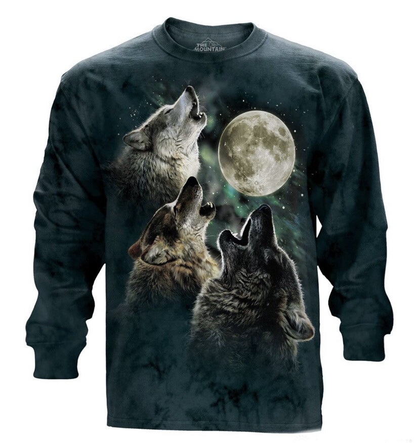 Three Wolf Moon Long Sleeve Shirt