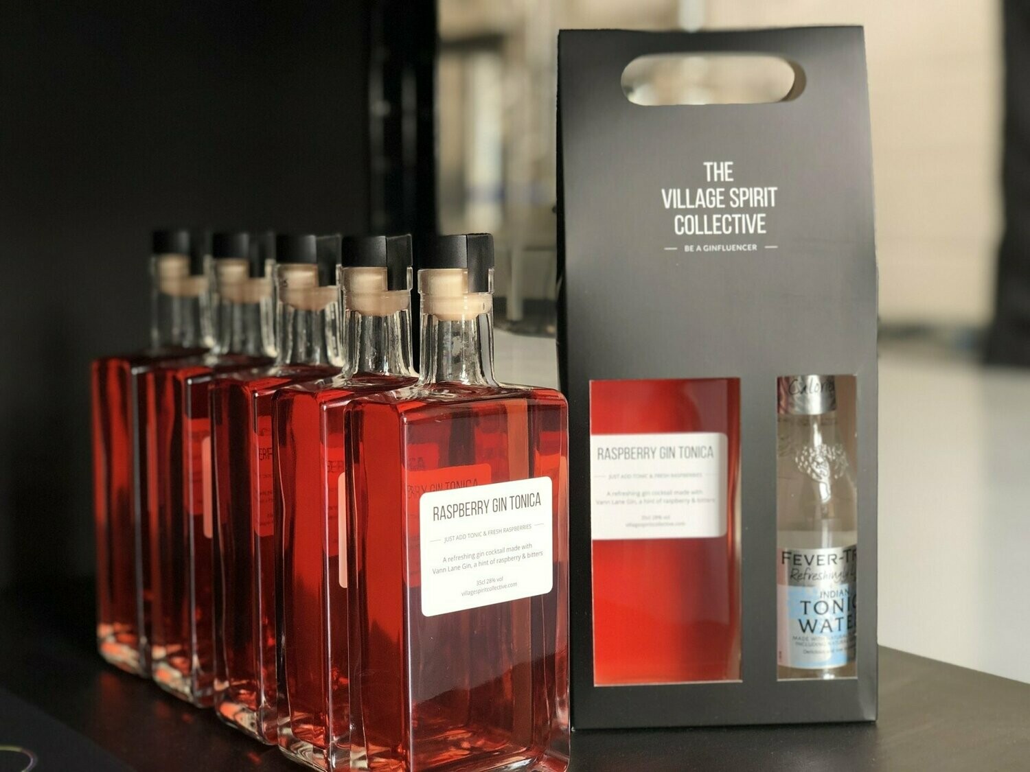 Raspberry Gin Liqueur (35cl) & Tonic Set