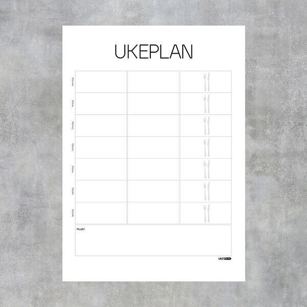 Magnetisk Ukeplan 50X70 cm - Julekort» Design et julekort med årets fineste minner! » Nfoto