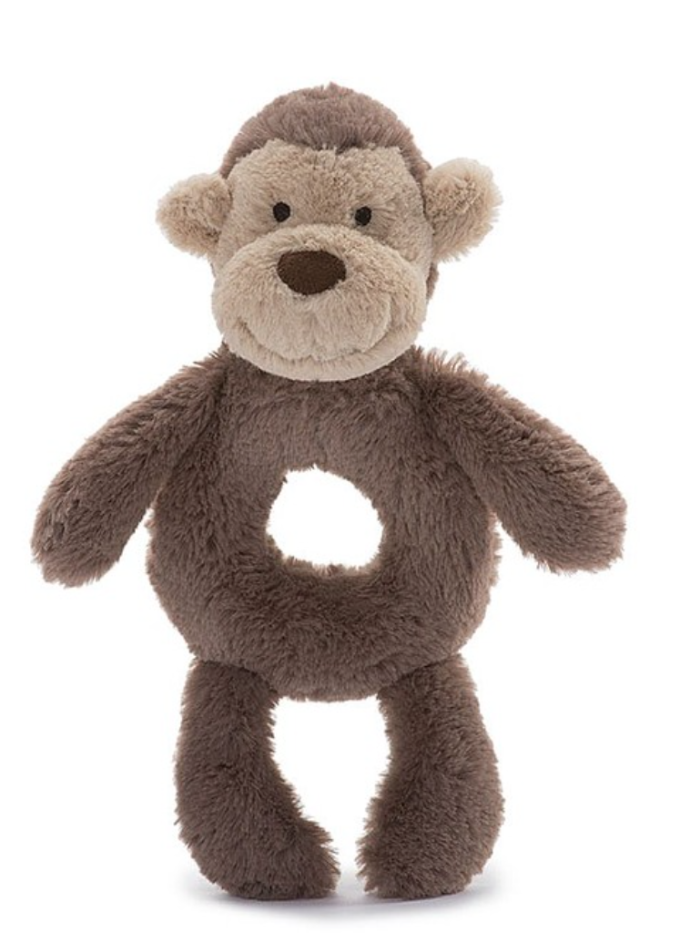 Bashful Monkey Ring Rattle
