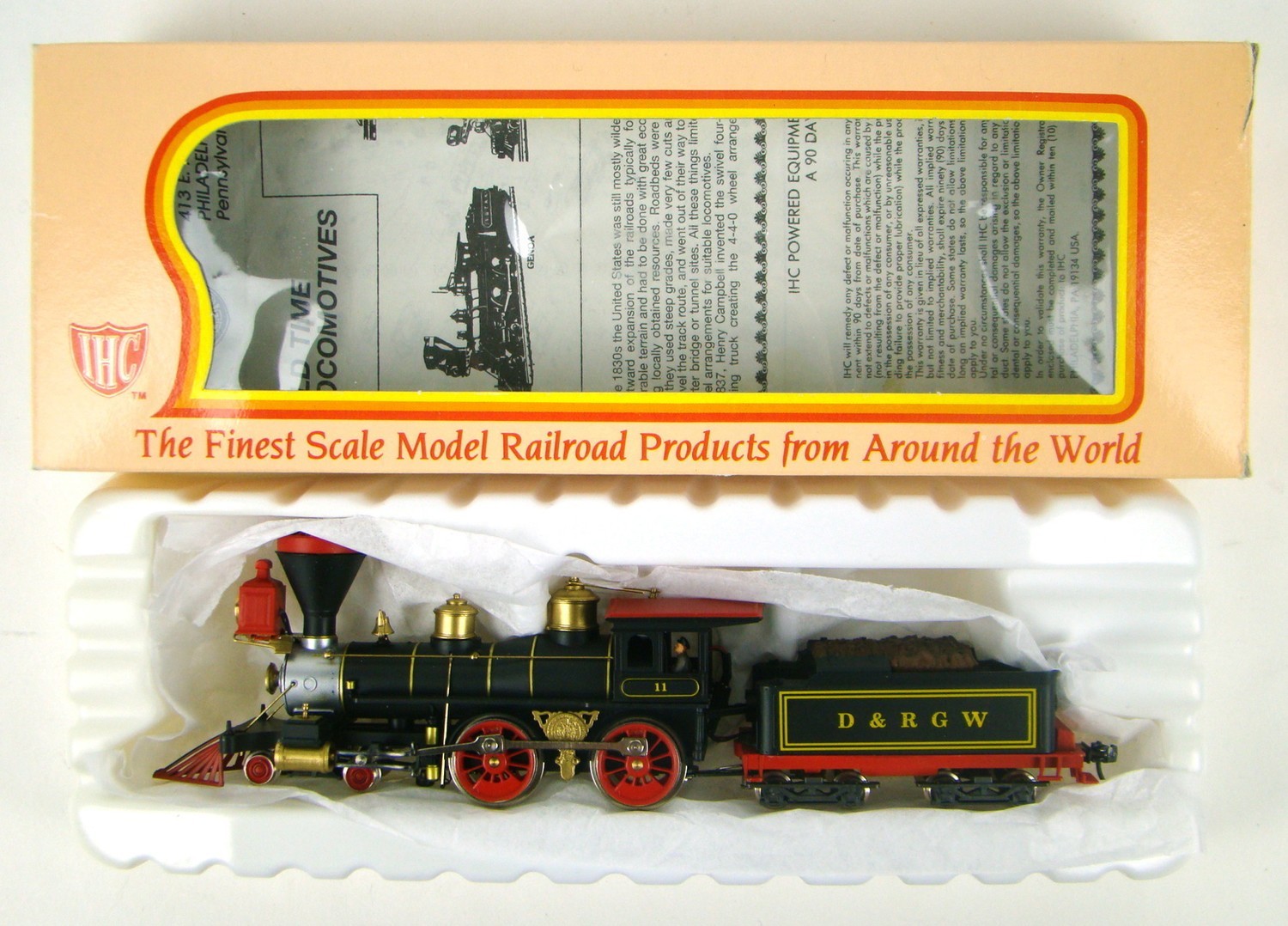 IHC M1223 D&RG 4-4-0 American Standard Locomotive HO Scale