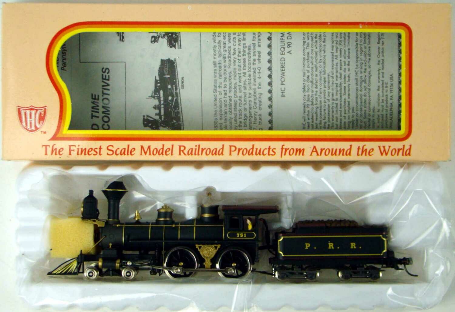 IHC M1213+ PRR 4-4-0 American Standard Locomotive HO Scale