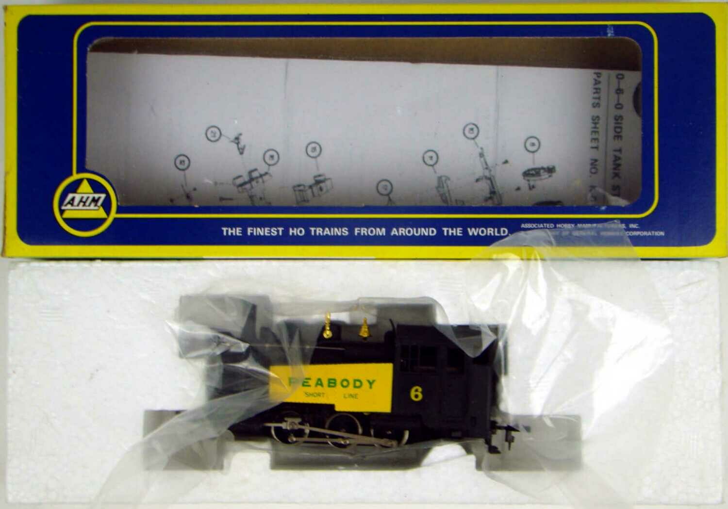 AHM 5148-H Peabody Short Line 0-6-0 Side Tank Switcher HO Scale
